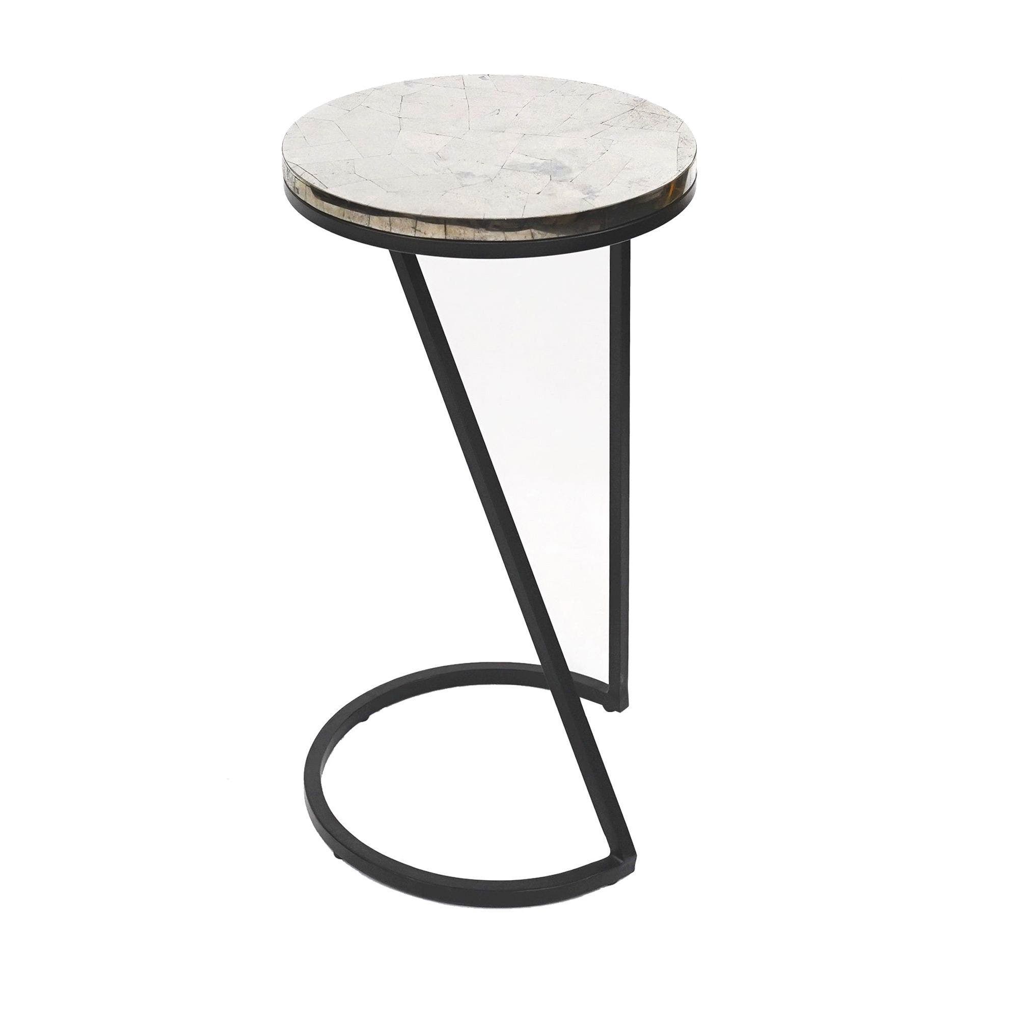SULLIVAN SILVER PYRITE ACCENT TABLE